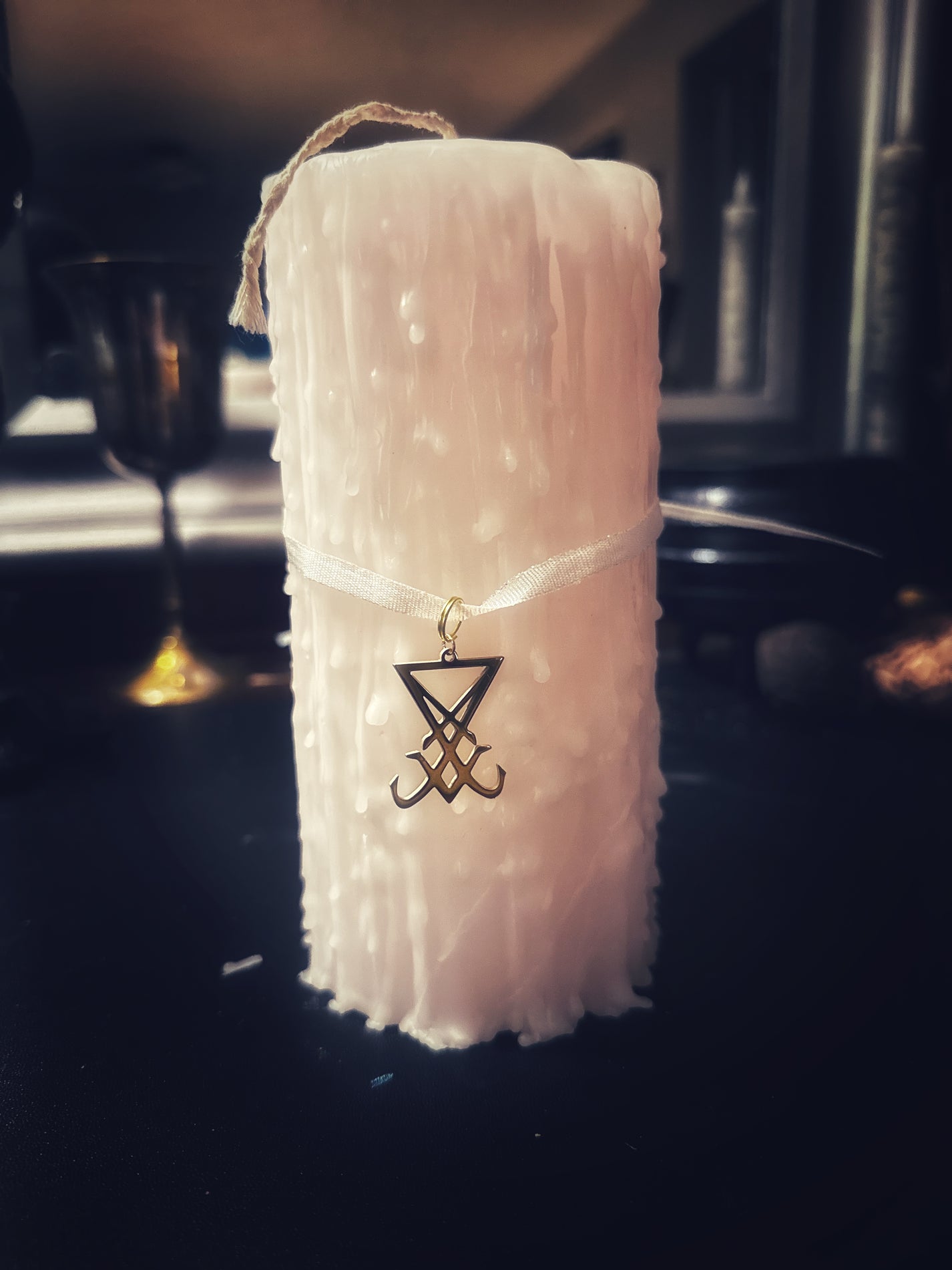 LUCIFER PILLAR CANDLE – Venus Moon Emporium