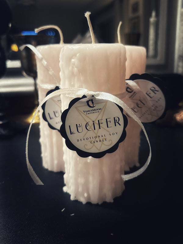 LUCIFER PILLAR CANDLE – Venus Moon Emporium